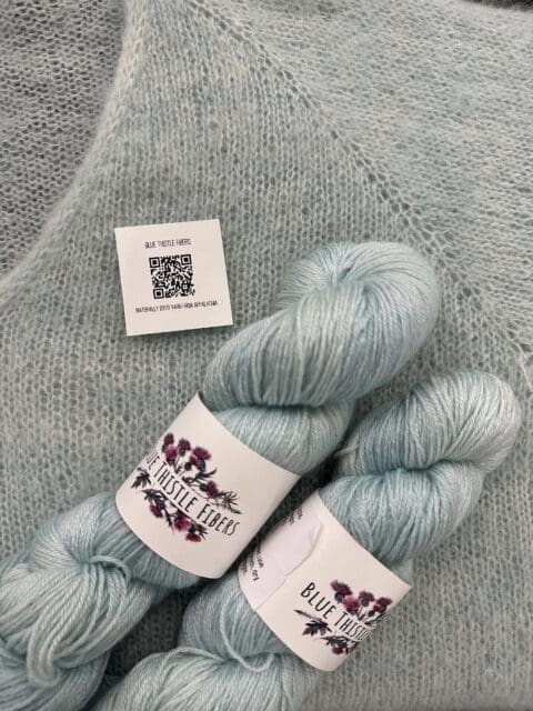 Blue Thistle Fibers - Naturally Dyed Fibers